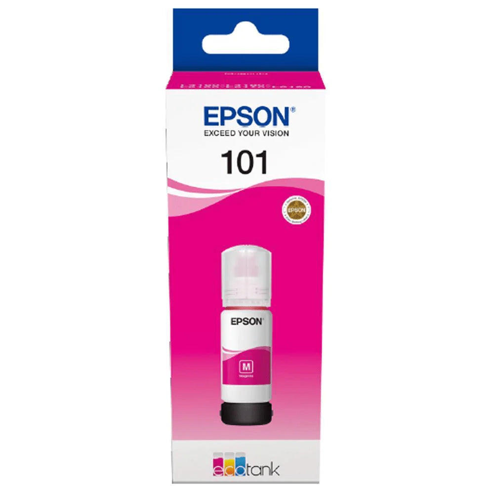 Epson 101 Ink Bottle Magenta EcoTank Original 70ml Single-pack C13T03V