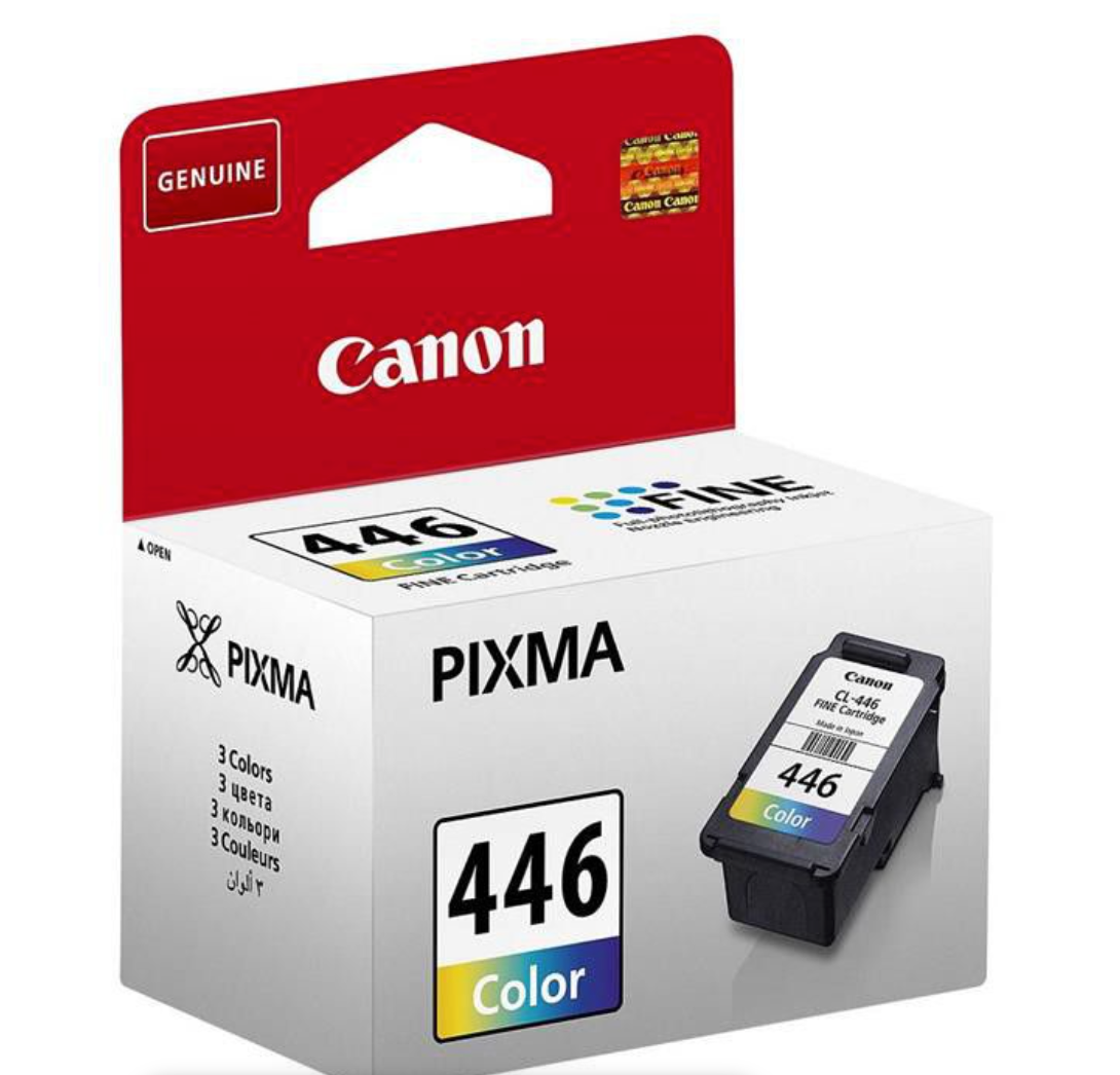 Canon CL-446 Cyan Magenta Yellow Printer Ink Cartridge Original 8285B0